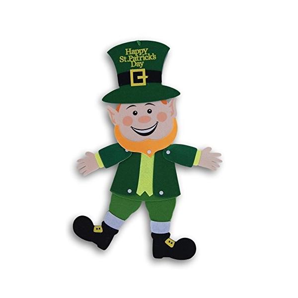 壁飾り インテリア タペストリー 壁掛けオブジェ 海外デザイン アメリカ 輸入物 Leprechaun Greenbrier Saint Patricks Day Decor - Jointed Felt Leprechaun Hangin...