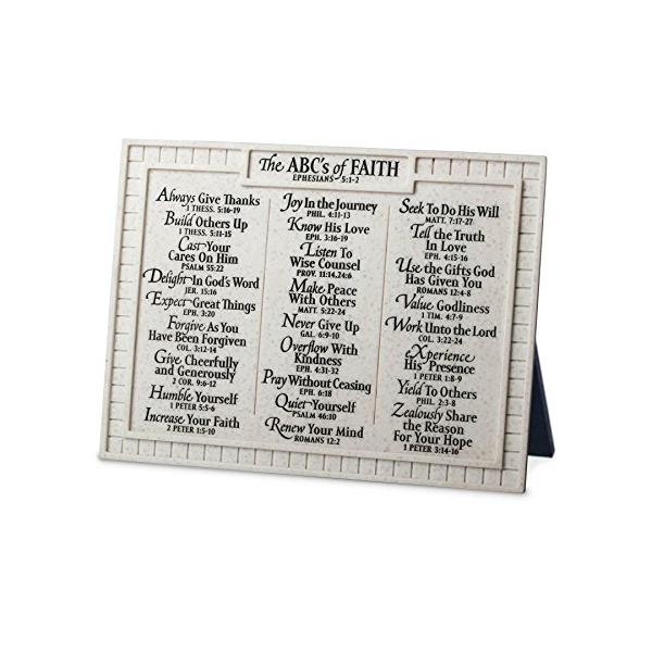 壁飾り インテリア タペストリー 壁掛けオブジェ 海外デザイン アメリカ 輸入物 45020 Lighthouse Christian Products CAST Stone Gift Boxed Small Abc's of Faith ...