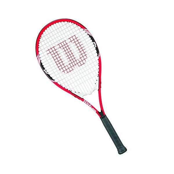 テニス ラケット 輸入 アメリカ ウィルソン WRT30400U3 Wilson Federer Adult Recreational Tennis Racket - Grip Size 3 - 4 3/8", Red/White/Blac...