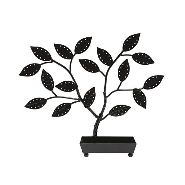 アクセサリスタンド ジュエリー SHOMHNK004 MyGift Black Metal Hanging Jewelry Tree Earring Display Stand, Necklace Bracelet Organizer Ra...