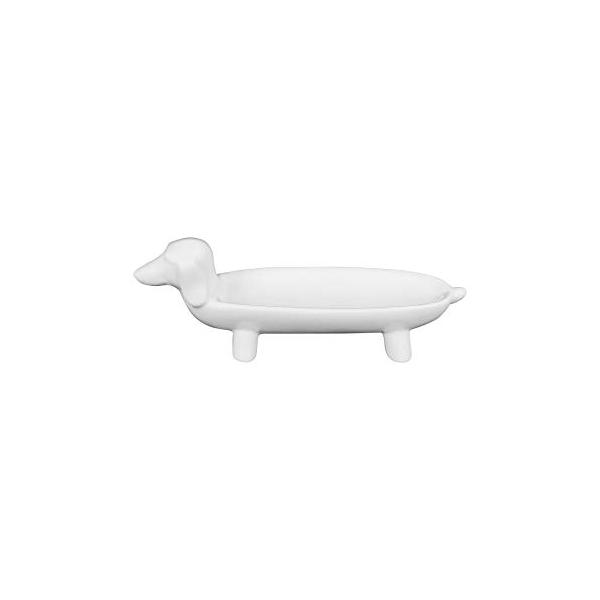 アクセサリスタンド ジュエリー DA1799 Creative Co-Op Elongated White Ceramic Dog Dish海外限定品を迅速輸入！5〜15営業日にて発送します。商品名（自動翻訳）：創造的な協議陶器の犬の食器、...