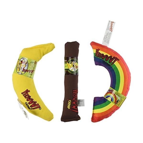 猫おもちゃ ネコ ねこ やみつき 9883311 Yeowww! Catnip Toy Variety Pack ? Cigar &amp; Banana &amp; Rainbow ? Made in USA海外限定品を迅速輸入！5〜15...