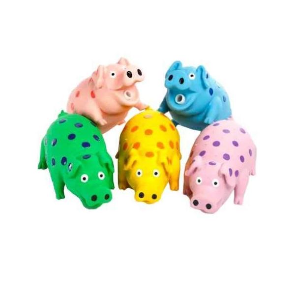 犬おもちゃ ドッグトイ トレーニング 61006 Multipet's 9-Inch Latex Polka Dot Globlet Pig Dog Toy, Assorted Colors海外限定品を迅速輸入！5〜15営業日にて発送します...
