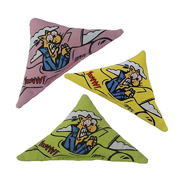 猫おもちゃ ネコ ねこ やみつき 812402000164 Yeowww! Jug of 18 Purrr!-Muda Triangles Catnip Toys, Assorted海外限定品を迅速輸入！5〜15営業日にて発送します。商品名...