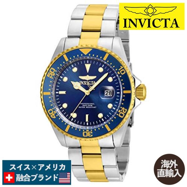 腕時計 インヴィクタ インビクタ プロダイバー メンズ 22058 Invicta Men's Pro Diver Quartz Watch with Stainless-Steel Strap, Two Tone, 22 (Model: ...