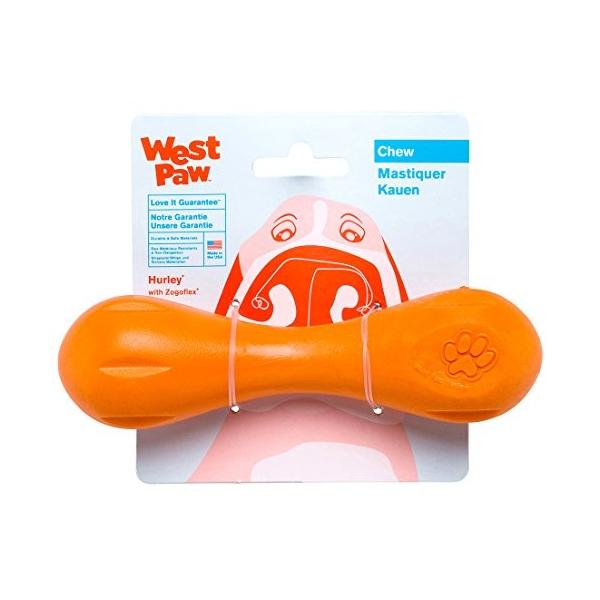 犬おもちゃ ドッグトイ トレーニング ZG010TNG WEST PAW Zogoflex Hurley Dog Bone Chew Toy ? Floatable Pet Toys for Aggressive Chewers, Catc...