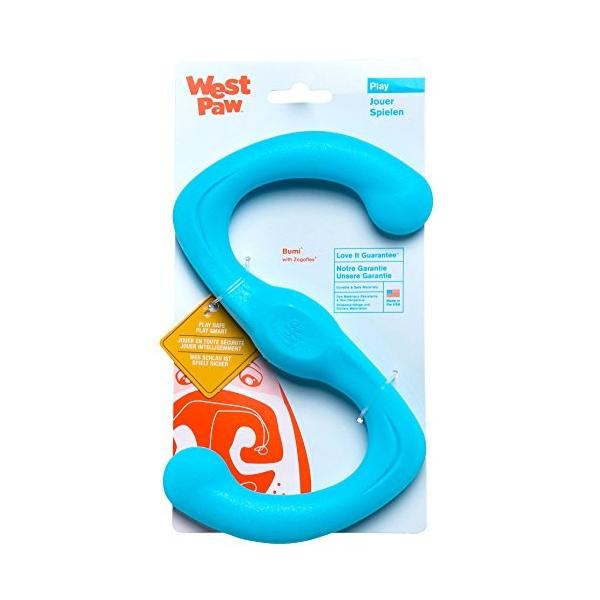 犬おもちゃ ドッグトイ トレーニング ZG050AQA WEST PAW Zogoflex Bumi Dog Tug Toy ? S-Shaped, Lightweight Chew Toys for Fetch, Play, Pet Ex...