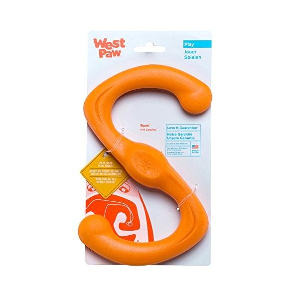犬おもちゃ ドッグトイ トレーニング ZG050TNG WEST PAW Zogoflex Bumi Dog Tug Toy ? S-Shaped, Lightweight Chew Toys for Fetch, Play, Pet Ex...