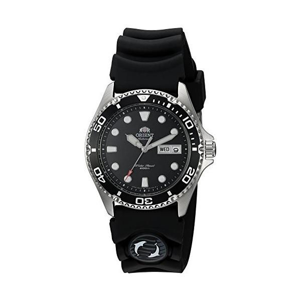 腕時計 オリエント メンズ FAA02007B9 Orient Men's 'Ray II Rubber' Japanese Automatic Stainless Steel Diving Watch, Color:Silver-Tone...