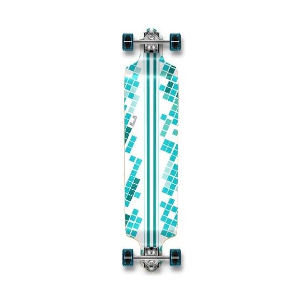 ロングスケートボード スケボー 海外モデル 直輸入 Dropdown-WhiteDigitalW YOCAHER Professinal Speed Drop Down Complete Longboard Skateboard (Whit...