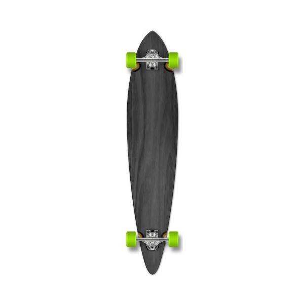 ロングスケートボード スケボー 海外モデル 直輸入 01060P-Black-40" Yocaher Punked Stained Pintail Complete Longboard Skateboard, 40 x 9-Inch, Bl...