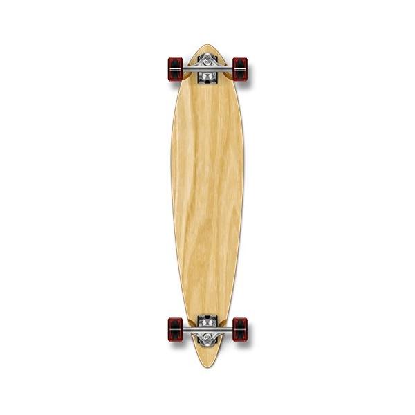 ロングスケートボード スケボー 海外モデル 直輸入 01060P-Natural-40" Yocaher Punked Stained Pintail Complete Longboard Skateboard, 40 x 9-Inch, ...