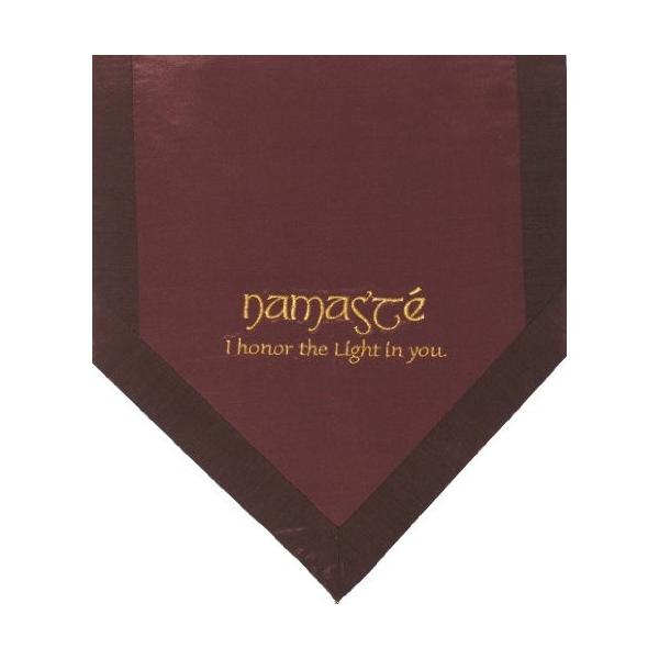 ヨガ フィットネス new Altar Cloth Or Wall Hangings - Embroidered - Namaste - Brown海外限定品を迅速輸入！5〜15営業日にて発送します。商品名（自動翻訳）：祭壇の布または壁掛け...