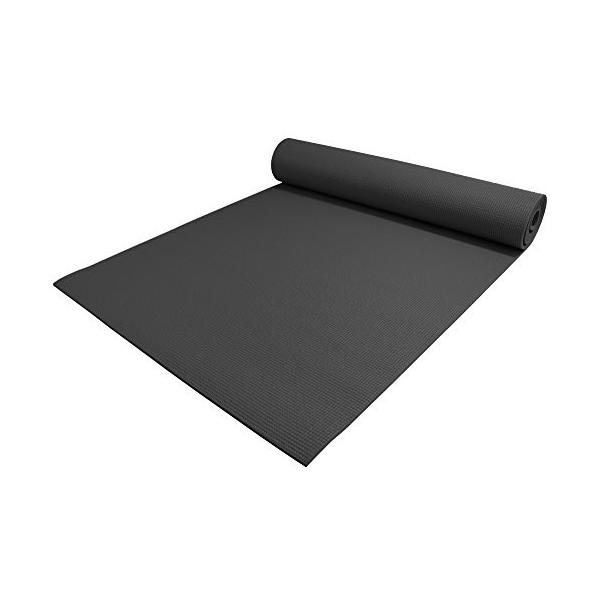 ヨガマット フィットネス FBA_Y041MATBLA44 YogaAccessories 1/4" Thick High-Density Deluxe Non-Slip Exercise Pilates &amp; Yoga Mat, B...
