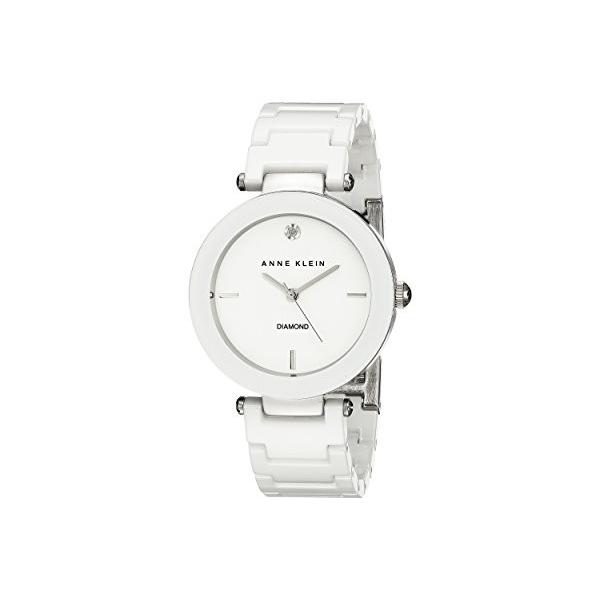 腕時計 アンクライン レディース  AK/1019WTWT Anne Klein Women's AK/1019WTWT Diamond-Accented Watch with Ceramic Bracelet海外限定品を迅速輸入！5〜15...