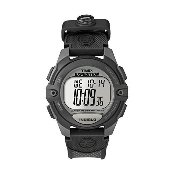 腕時計 タイメックス メンズ T40941 Timex Men's T40941 Expedition Full-Size Digital CAT Charcoal/Black Resin Strap Watch海外限定品を迅速輸入！5〜1...