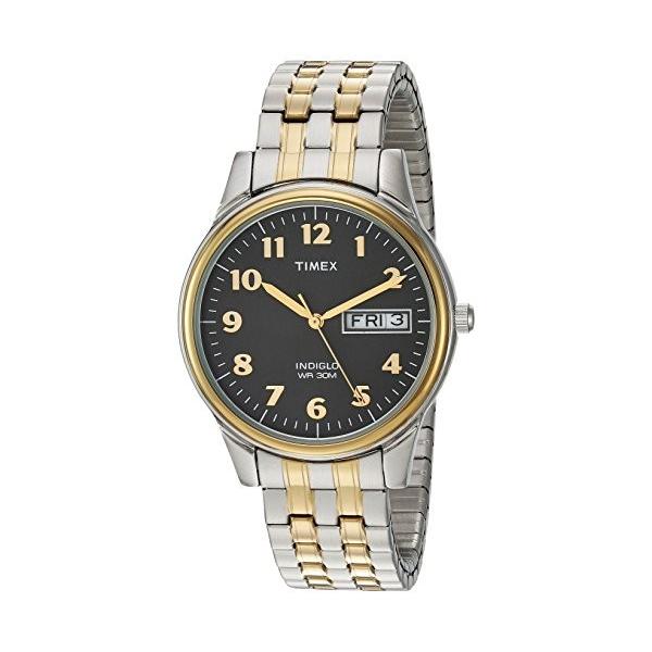 腕時計 タイメックス メンズ T26481 Timex Men's T26481 Charles Street Two-Tone Expansion Band Watch (Two Tone/Black)海外限定品を迅速輸入！5〜15営業日...
