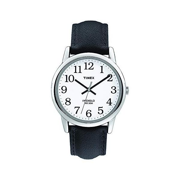 腕時計 タイメックス メンズ T20501 Timex Men's T205019J Easy Reader Black Leather Strap Watch海外限定品を迅速輸入！5〜15営業日にて発送します。商品名（自動翻訳）：タイメッ...