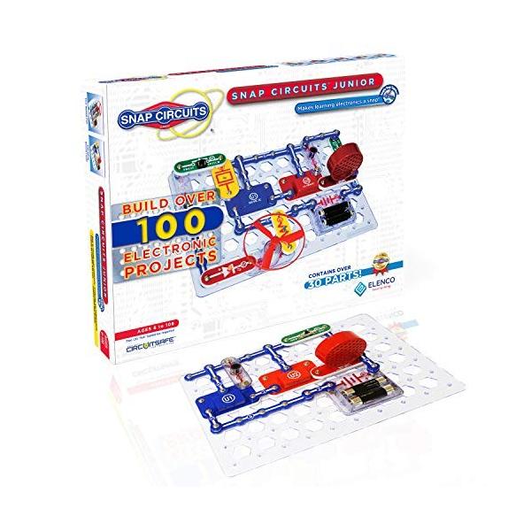 エレンコ ロボット 電子工作 知育玩具 パズル ブロック 組み立てる SC-100 Snap Circuits Jr. SC-100 Electronics Exploration Kit, Over 100 Projects, Full ...