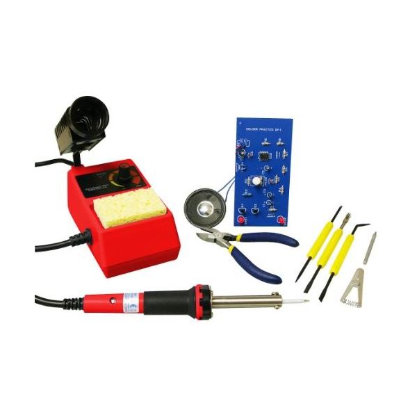 エレンコ ロボット 電子工作 知育玩具 パズル ブロック 組み立てる SK-175 Elenco Deluxe Learn to Solder Kit | Fully Adjustable Soldering Station | Tempe...