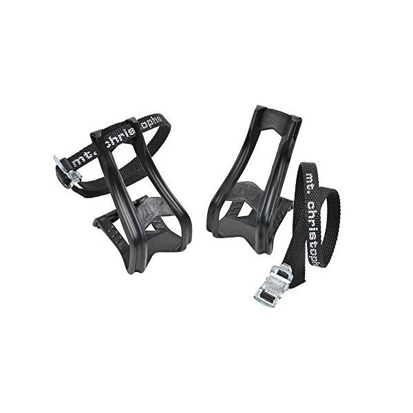 ペダル パーツ 自転車 コンポーネント サイクリング 輸入 クロスバイク ロードバイク マウンテンバイク 435507 ZEFAL 43 Plus 515 Toe Clips - Black, S/M &amp; Christophe 51...