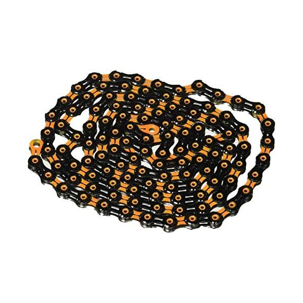 チェーン パーツ 自転車 コンポーネント サイクリング 輸入 クロスバイク ロードバイク マウンテンバイク 135693 KMC 11-Speed DLC11 Series High-Performance Chain, Orange fo...