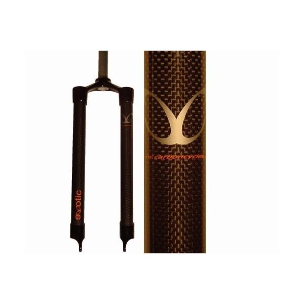 フォーク パーツ 自転車 コンポーネント サイクリング 輸入 クロスバイク ロードバイク マウンテンバイク CC-F0345 Exotic Rigid Carbon MTB Bike Fork Disc Specific 44.5cm海外限...