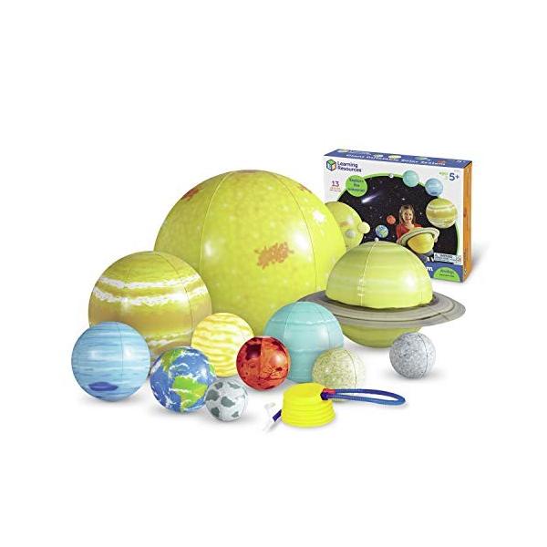 ラーニング・リソース Learning Resources 巨大な膨らませる太陽系 8つの惑星すべて 5歳以上 教育 教室にも 吊り下げ用ループあり知育玩具 パズル ブロック ラーニングリソース LER2434 Learning Resou...