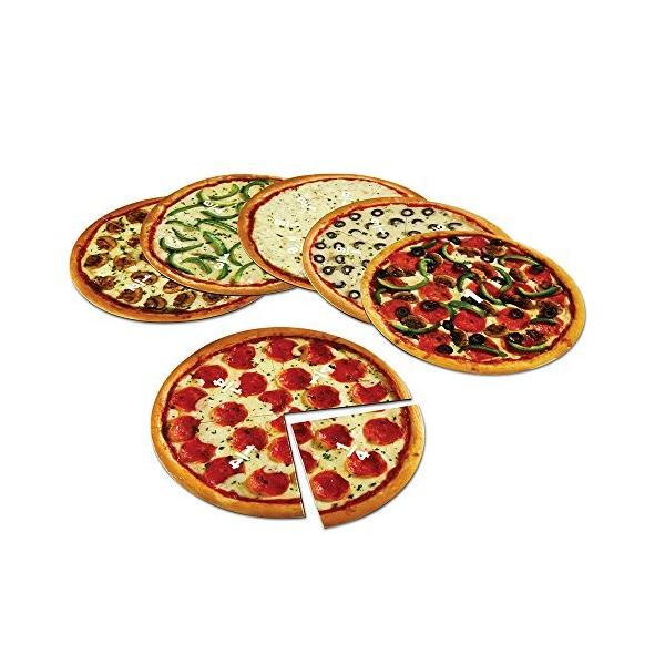 ピザで学ぶ分数 マグネット 1から1/8まで 8インチ 知育知育玩具 パズル ブロック ラーニングリソース LER5062 Learning Resources Magnetic Pizza Fractions, Fraction Game...