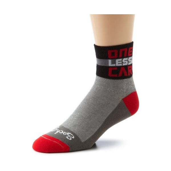 チェーン パーツ 自転車 コンポーネント サイクリング 輸入 クロスバイク ロードバイク マウンテンバイク Less SockGuy Men's One Less car, Gray, S/M海外限定品を迅速輸入！5〜15営業日にて発送しま...
