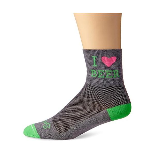 チェーン パーツ 自転車 コンポーネント サイクリング 輸入 クロスバイク ロードバイク マウンテンバイク HRTBEER SockGuy, Men's Classic Socks - Small/Medium, Heart Beer海外限...