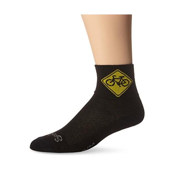 チェーン パーツ 自転車 コンポーネント サイクリング 輸入 クロスバイク ロードバイク マウンテンバイク Shareb SockGuy Men's Share The Road, Black, S/M海外限定品を迅速輸入！5〜15営業日に...