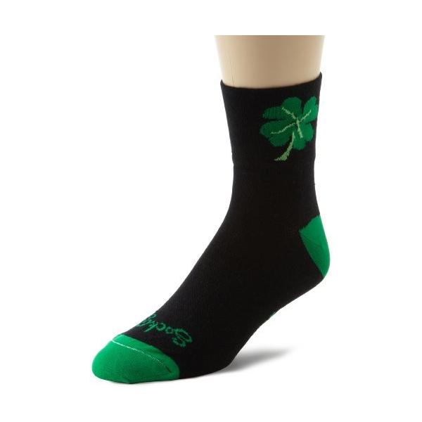 チェーン パーツ 自転車 コンポーネント サイクリング 輸入 クロスバイク ロードバイク マウンテンバイク Lucbk SockGuy Men's Lucky Socks, Black, Sock Size:10-13/Shoe Size:...