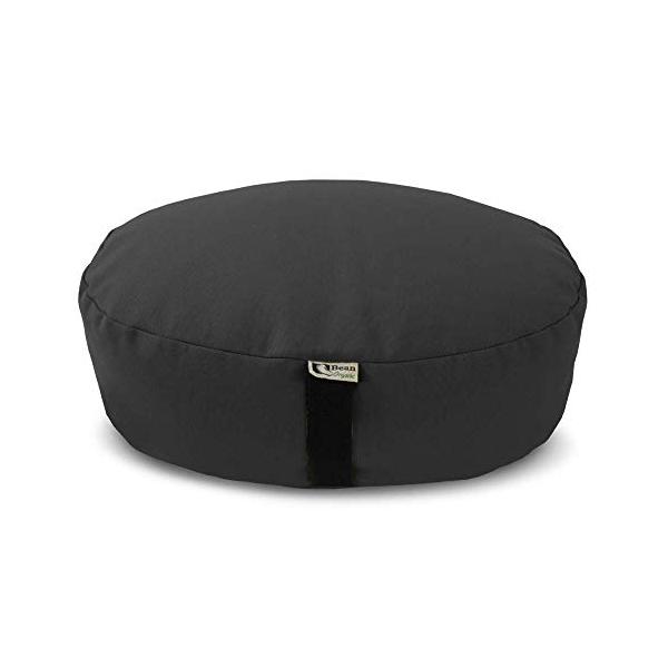ヨガ フィットネス 20DXBK Bean Products Zafu Meditation Cushion, Oval, Cotton Black - Filled with Organic Buckwheat海外限定品を迅速輸入！5〜1...