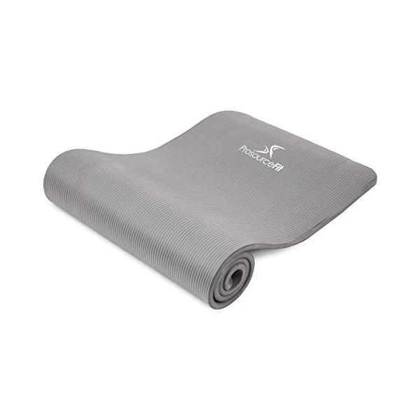 ヨガマット フィットネス ps-2008-mat-grey-ffp ProsourceFit Extra Thick Yoga and Pilates Mat ?” (13mm), 71-inch Long High Density Exe...