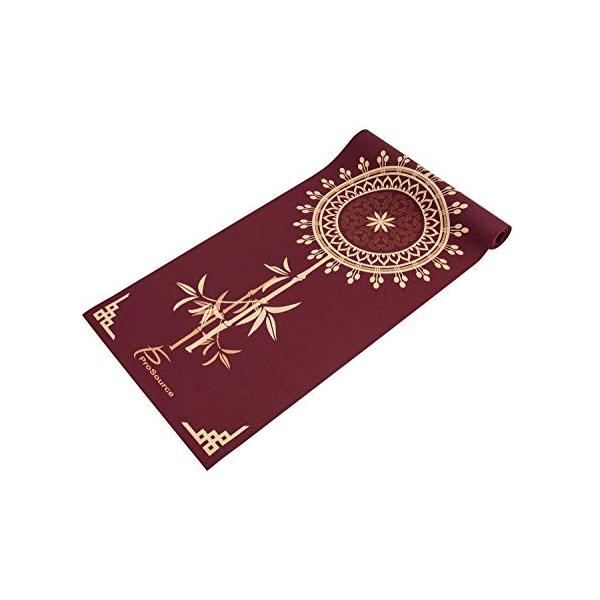 ヨガマット フィットネス ps-1923-tao ProsourceFit Yoga Mats 3/16” (5mm) Thick for Comfort &amp; Stability with Exclusive Printed Des...