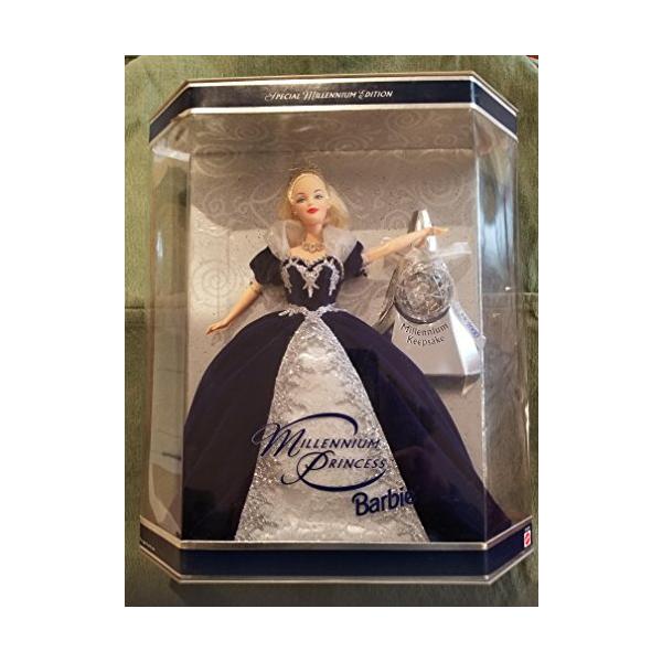 バービー バービー人形 24154 Holiday Barbie Special Edition Millennium Princess Mattel Year 1999 2000 with Swirl Background Inside ...