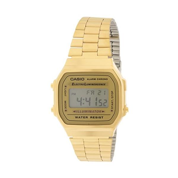 腕時計 カシオ メンズ 逆輸入 日本 メイドインジャパン アメリカ アウトドアウォッチ特集 Casio-A168WG-9WDF Casio A168WG-9 Men's Vintage Gold Metal Band Illuminator...