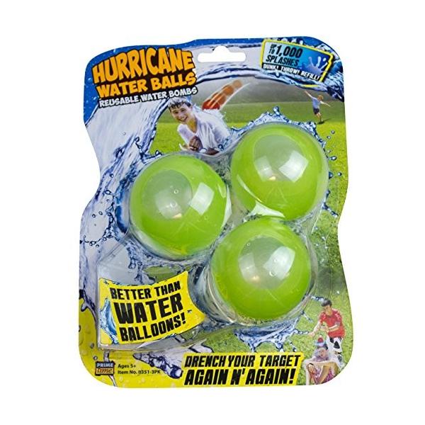 水鉄砲 ウォーターガン アメリカ直輸入 8351-3PK Prime Time Toys Hurricane Reusable Water Balls ? 3-Pack Reusable Water Balloons for Kids Ag...