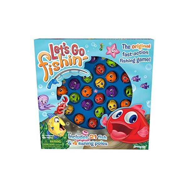 ボードゲーム 英語 アメリカ 海外ゲーム 0055J Let's Go Fishin' Game by Pressman - The Original Fast-Action Fishing Game!, 1-4 players海外限定品を...