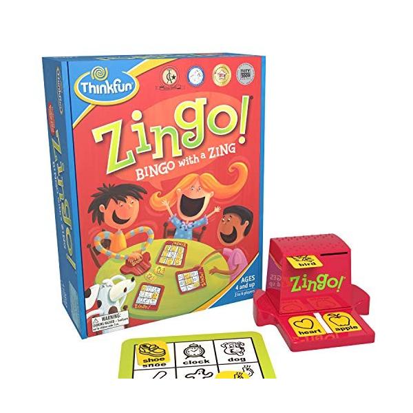 ボードゲーム 英語 アメリカ 海外ゲーム 97700 ThinkFun Zingo Bingo - Unique Pre-Reading Game for Kids | Boosts Language &amp; Matching Skil...