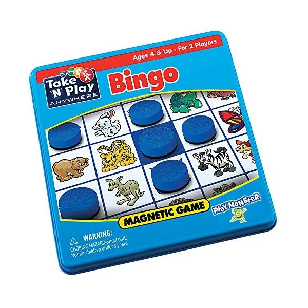 ボードゲーム 英語 アメリカ 海外ゲーム 674 PlayMonster Take N Play Anywhere Bingo - Magnetic Pieces in Magnetic Travel Friendly Tin for Fu...