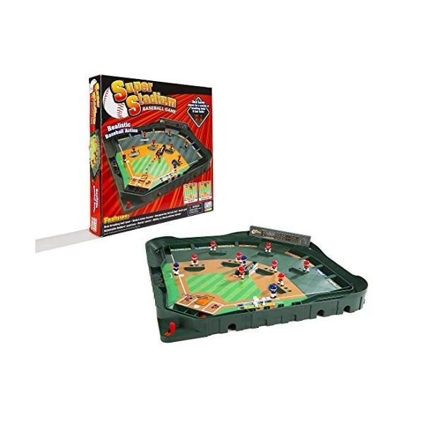 ボードゲーム 英語 アメリカ 海外ゲーム P00599 Game Zone Super Stadium Baseball Game - Realistic Tabletop Baseball Game for 2 Players Ages ...
