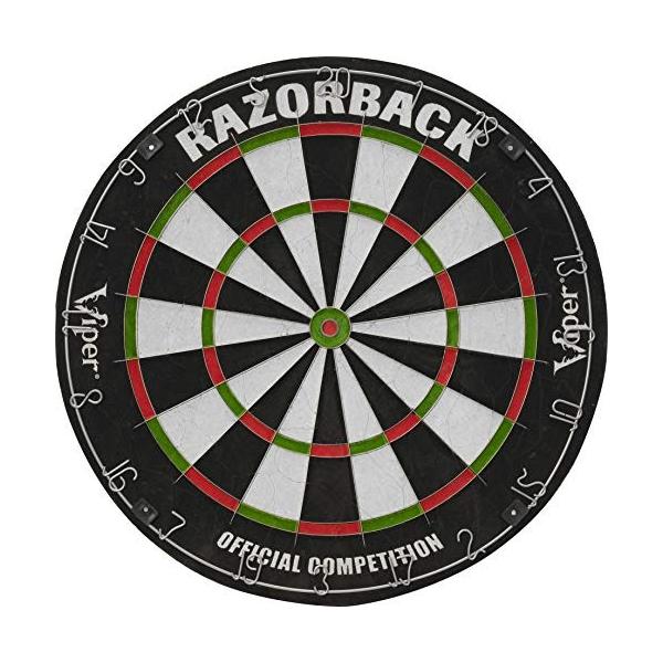 ボードゲーム 英語 アメリカ 海外ゲーム 42-6006 Viper Razorback WDF Accredited, Official Competition Bristle Steel Tip Dartboard Set w/ Sta...