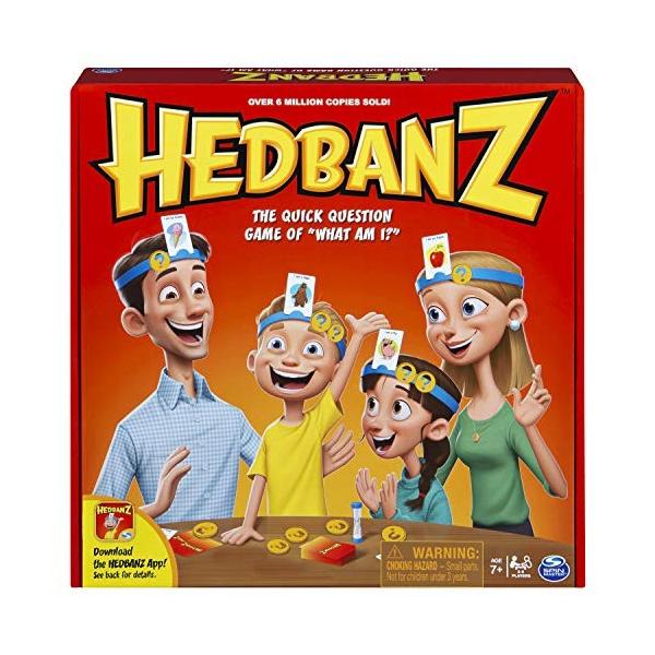ボードゲーム 英語 アメリカ 海外ゲーム 6014346 Spin Master Games Hedbanz, Quick Question Picture Guessing Family Game for Game Night Headb...