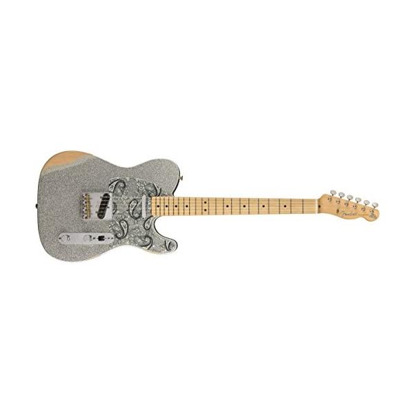 フェンダー エレキギター 海外直輸入 0145902317 Fender Brad Paisley Road Worn Telecaster Electric Guitar, Silver Sparkle, Maple Fingerboar...