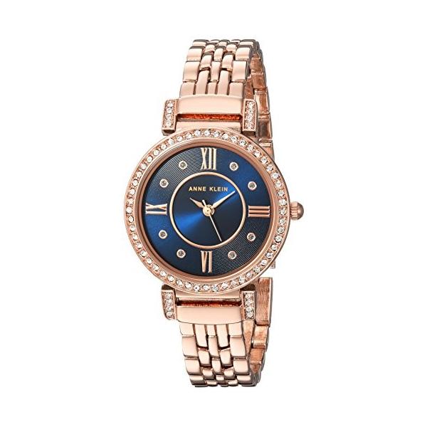 腕時計 アンクライン レディース  AK/2928NVRG Anne Klein Women's Premium Crystal Accented Bracelet Watch, AK/2928海外限定品を迅速輸入！5〜15営業日にて発送し...