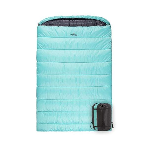 アウトドア キャンプ スリーピングバッグ アメリカ 111T TETON Mammoth, 0 Degree Sleeping Bag, Double Sleeping Bag, A Warm Bag the Whole Family ca...