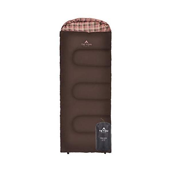 アウトドア キャンプ スリーピングバッグ アメリカ 1015R TETON Junior, 20 Degree Sleeping Bag. Finally, Sleeping Bag for Boys, Girls, all Kids, W...