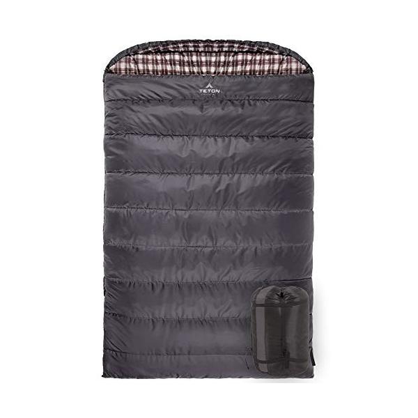 アウトドア キャンプ スリーピングバッグ アメリカ 1077 TETON Sports Fahrenheit Mammoth 0F/-18C Queen-Size Double Sleeping Bag; Warm and Comforta...